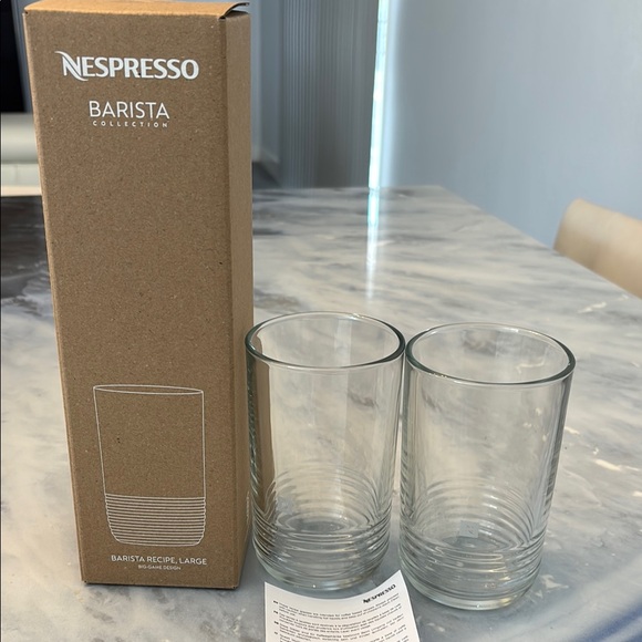 Nespresso | Dining | Nespresso Barista Collection Glasses Clear | Poshmark